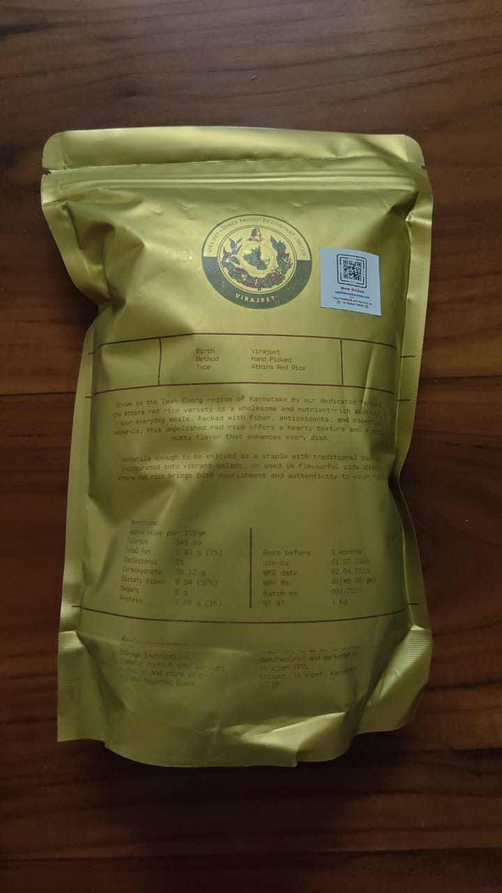 Rashi Harvest Partners. Athira Red Rice 1 kg